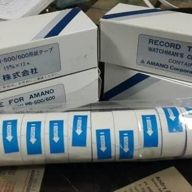 Jual AMANO WATCHMAN CLOCK PR-500 /PR -600 ROLL ORIGINAL NEO | Shopee ...
