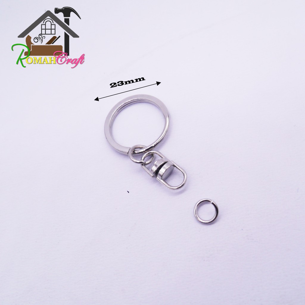 Jual GANCI 10 Buah 25 Mm Bulat Klasik Kunci Rantai Cincin Besi Ring ...