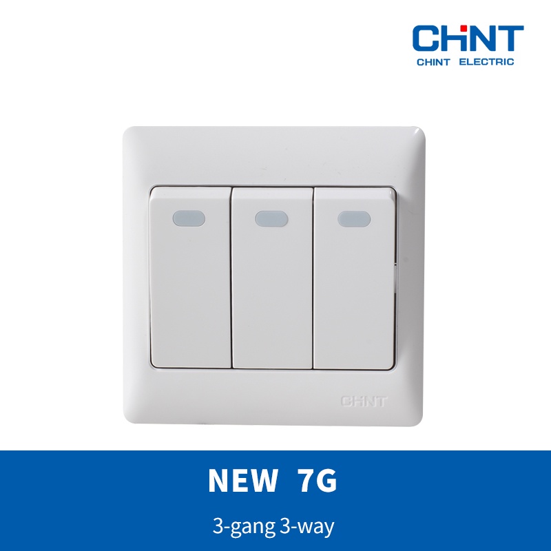 Jual CHINT NEW7G - WHITE 3-gang 1-way switch / saklar | Shopee Indonesia Jual CHINT NEW7G - WHITE 3-gang 1-way switch / saklar | Shopee Indonesia