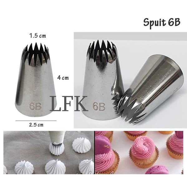 Jual IMPORT SPUIT #6B STAR MAWAR BINTANG GERIGI TANPA SAMBUNGAN ...