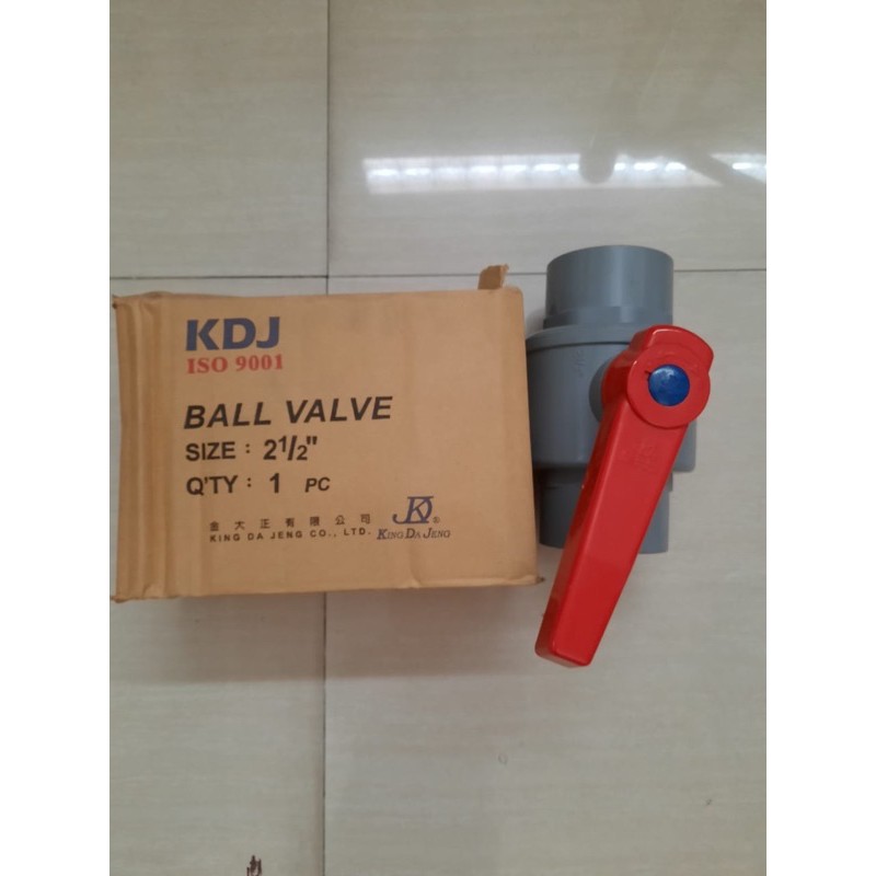 Jual Ball Valve / Stop Kran 2 1/2" Inch PVC KDJ (King Da Jeng) | Shopee Indonesia