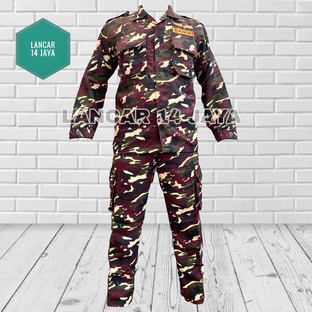 Jual Baju Banser Seragam Pdl Banser Doreng Nasional Atribut Banser ...