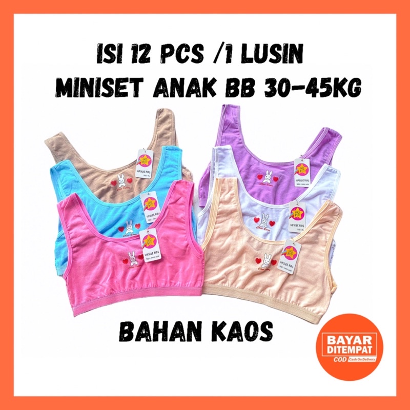 Jual Lusinan Miniset Anak Perempuan Cewek Remaja SD SMP Kutang Beha Bh ...