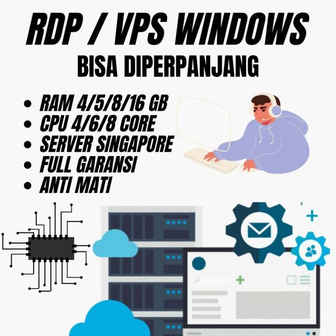 Jual Rdp Vps Windows Linux Full Garansi Bisa Perpanjang Singapore Anti Mati | Shopee Indonesia