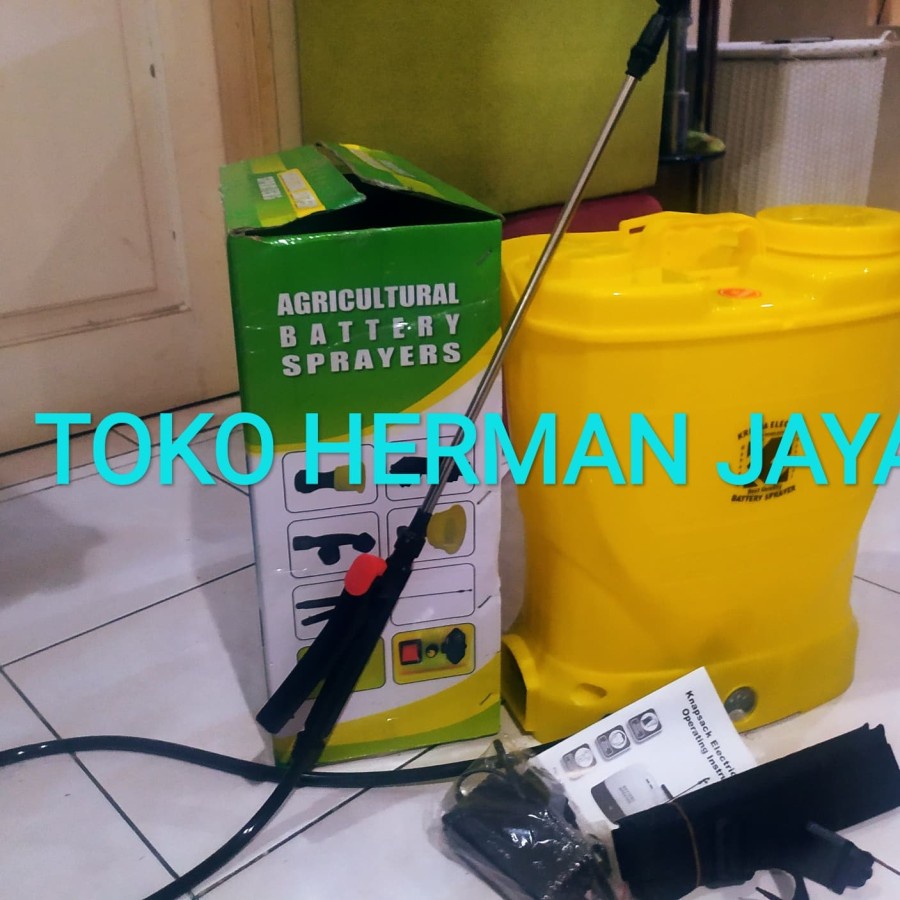 Jual sprayer semprot disinfectant elektrik baterai kapasitas tanki 16 ...