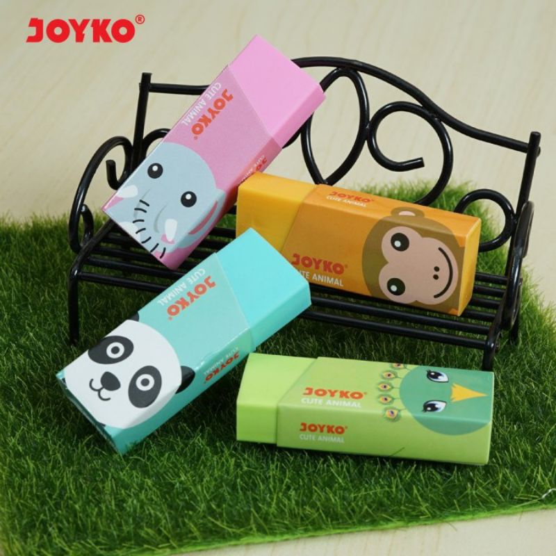 Jual PENGHAPUS PENSIL JOYKO ER-116 | ERASER | SETIP WARNA MOTIF HEWAN | Shopee Indonesia