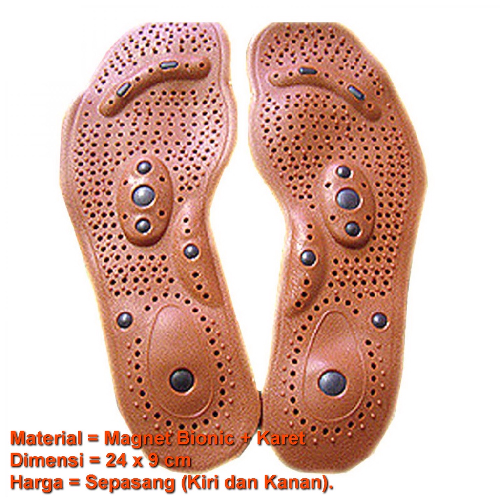 Jual Insole Alas Kaki Sepatu Magnet Pijat Terapi Kesehatan Orthopedic ...