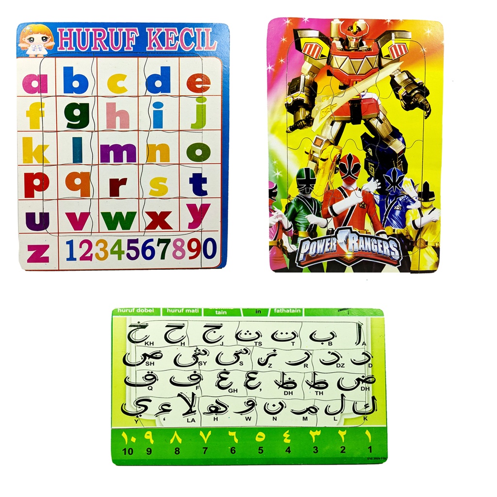 Jual Mainan Edukasi Puzzle bongkar pasang huruf/angka/huruf hijaiyah ...