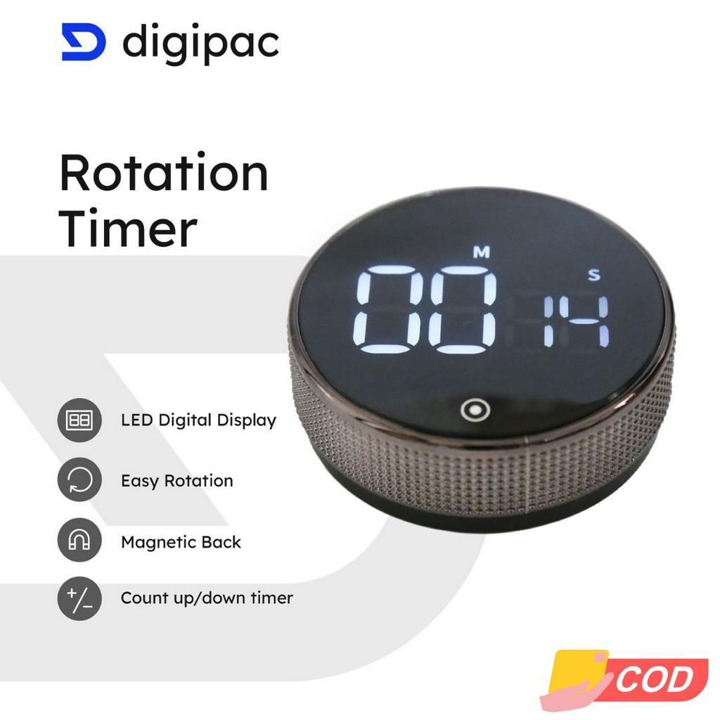 Jual Kitchen Timer Dapur Digital Putar Digipac Tempel Rotating ...