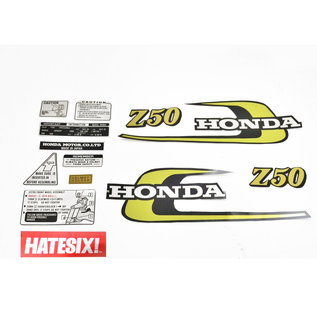 Jual Sticker Decal Honda Z50 1974 Hatesix | Shopee Indonesia