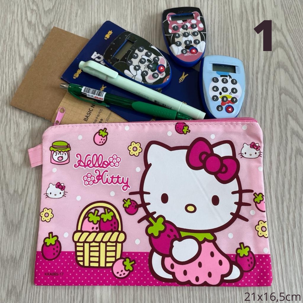 Jual Map File A5 Hello Kitty Bahan Kanvas Tempat Pensil Key Token BCA ...