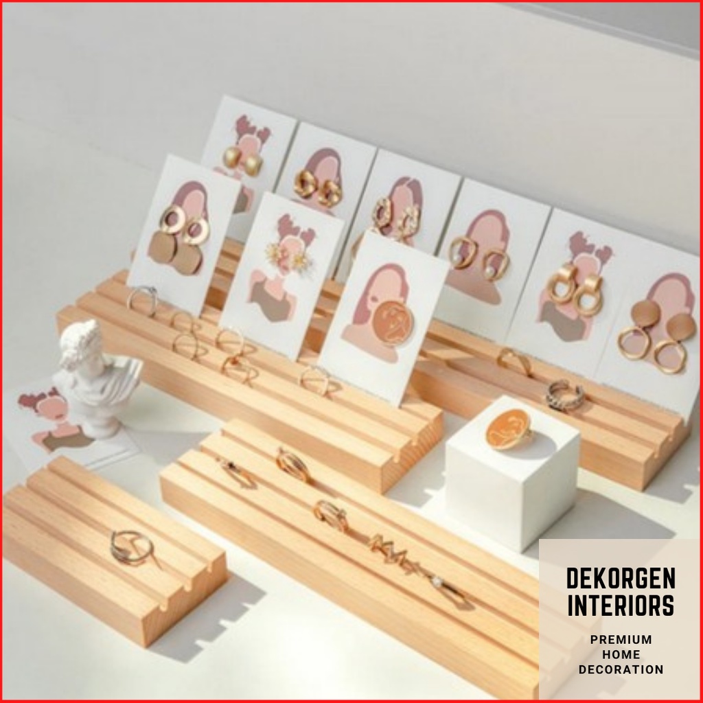Jual Tempat Perhiasan Kartu Anting & Cincin Display Aksesoris Holder ...