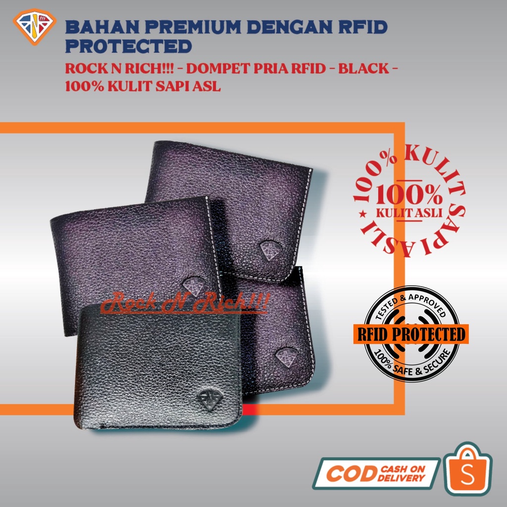 Jual ROC N RICH!!! - DOMPET PRIA MINIMALIS RFID 100% KULIT SAPI ...