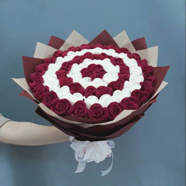 Jual Buket Bunga Flanel Cantik Kado Wisuda | Pernikahan | Ulangtahun ...