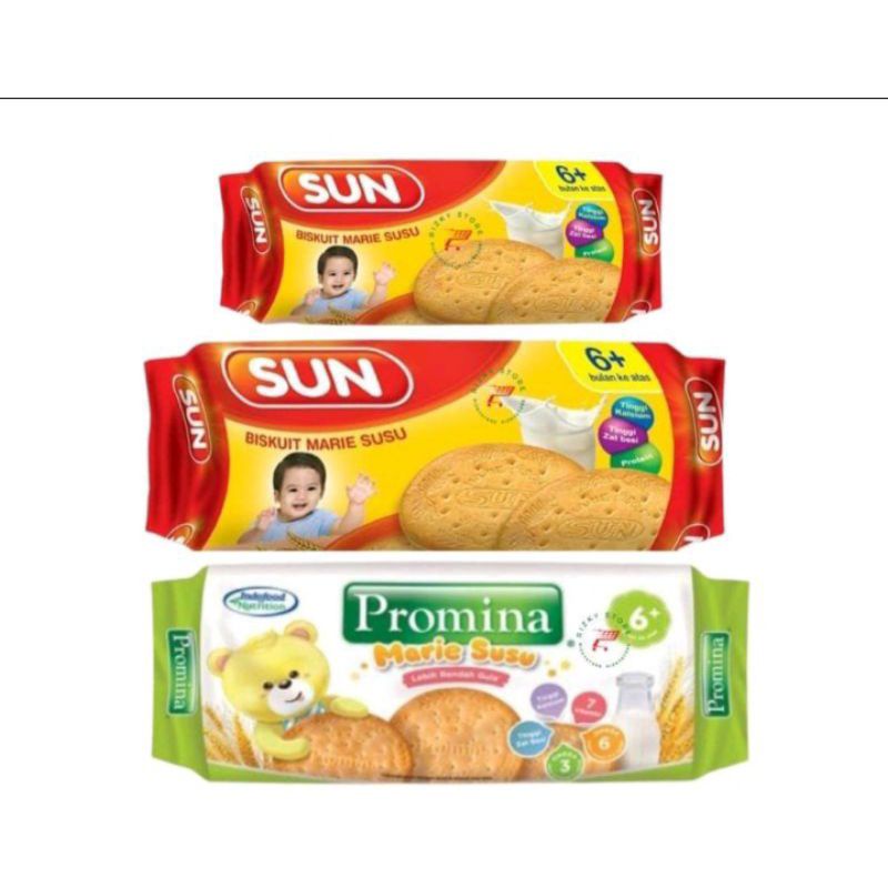 Jual Promina Marie biskuit bayi 6+ Sun biskuit bayi 6+ | Shopee Indonesia
