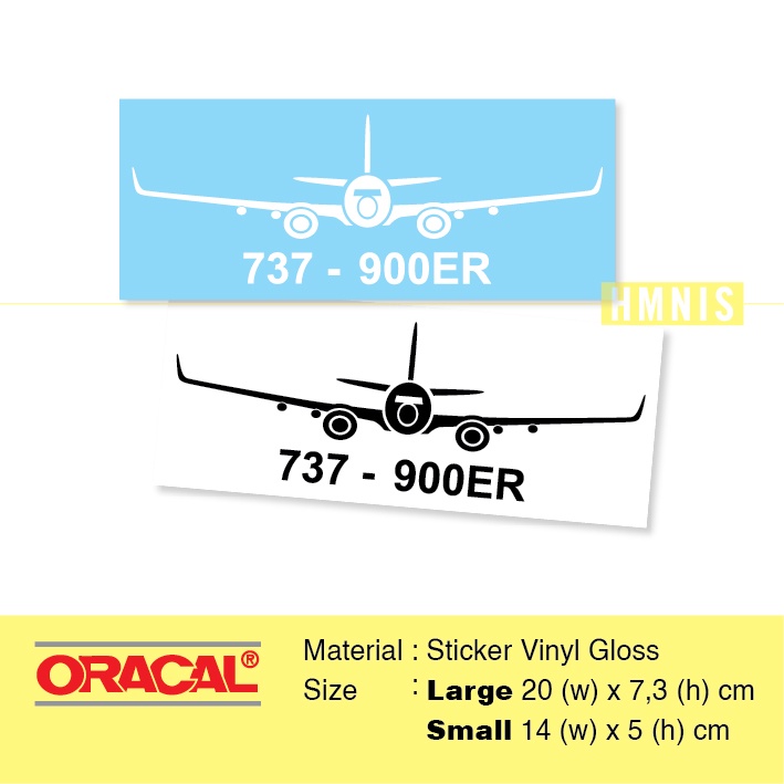 Jual Sticker Pesawat Boeing 737-900ER, Sticker Boeing, Boeing 737-900ER ...
