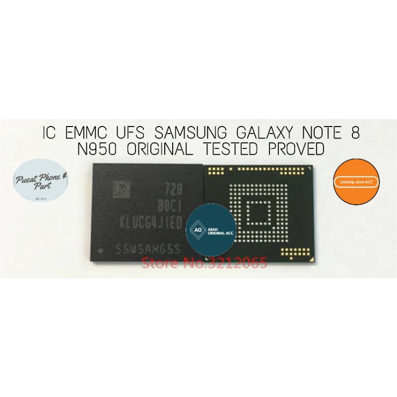 Jual IC EMMC SAMSUNG NOTE 8 N950 UFS ORIGINAL TESTED PROVED | Shopee ...