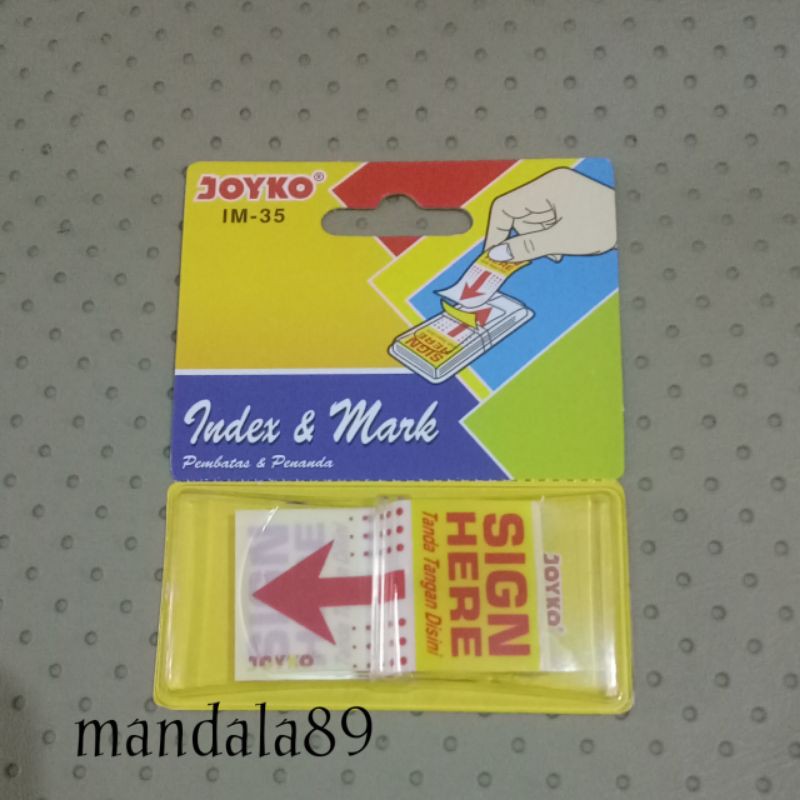 Jual Label sign here merk Joyko IM-35 | Shopee Indonesia