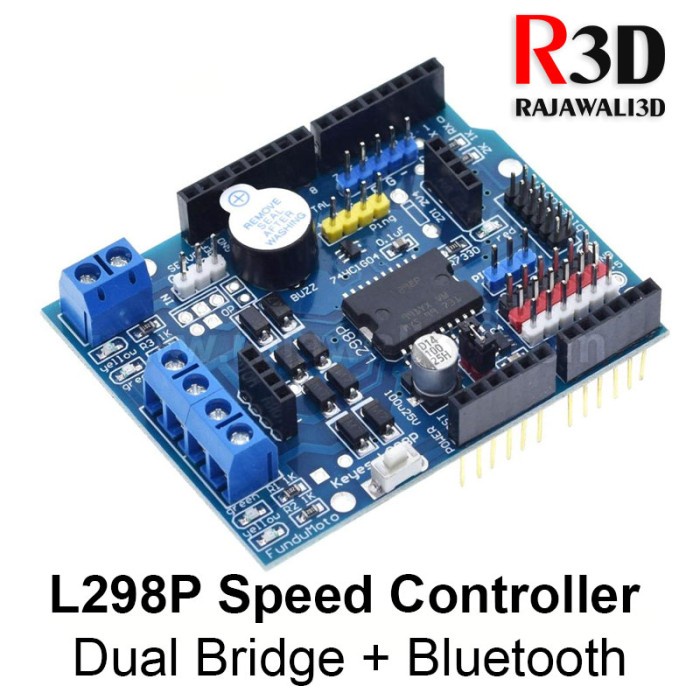 Jual Controller Module L298P L298 Driver Motor Shield for Arduino ...