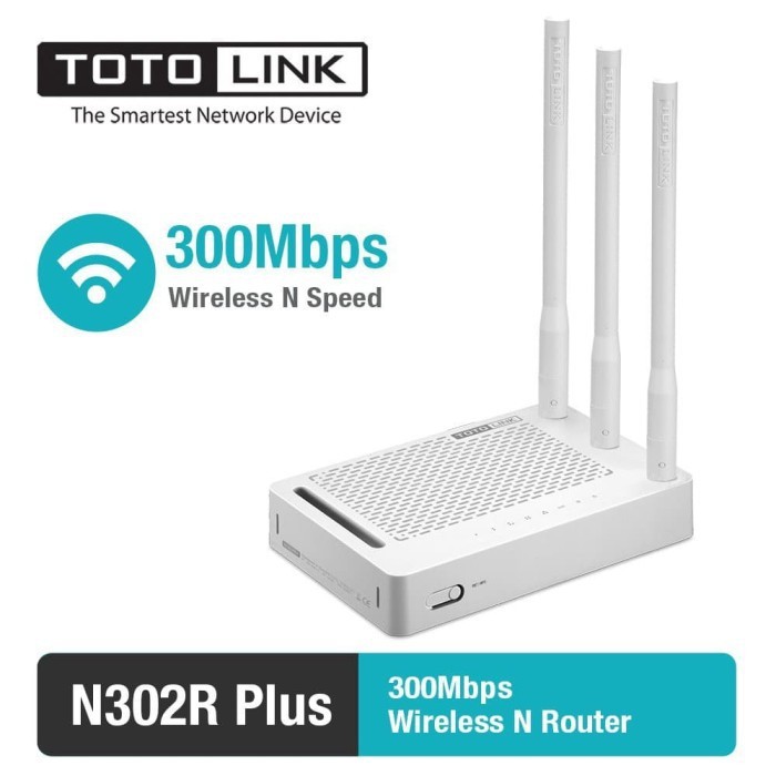 Jual Wireless n router totolink 300mbps lan rj45 3 antenna high gain ...