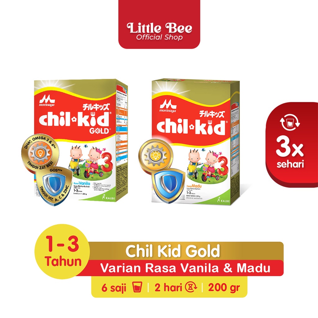 Jual Susu Formula 1-3 Tahun | MORINAGA CHIL KID GOLD (200gr) | Rasa ...