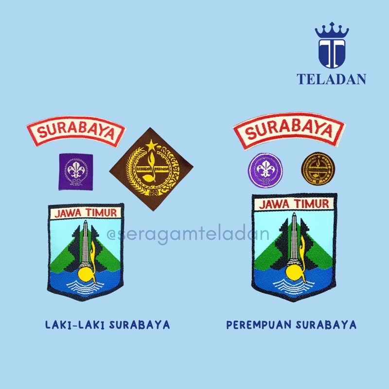 Jual Bed Pramuka Surabaya (Seragam Sekolah TELADAN) | Shopee Indonesia