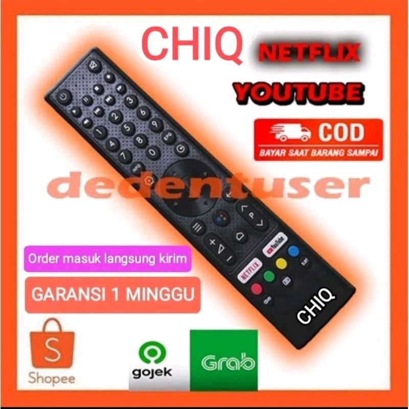 Jual Remot Remote TV CHIQ L32G7P LCD LED Android Smart TV Youtube ...