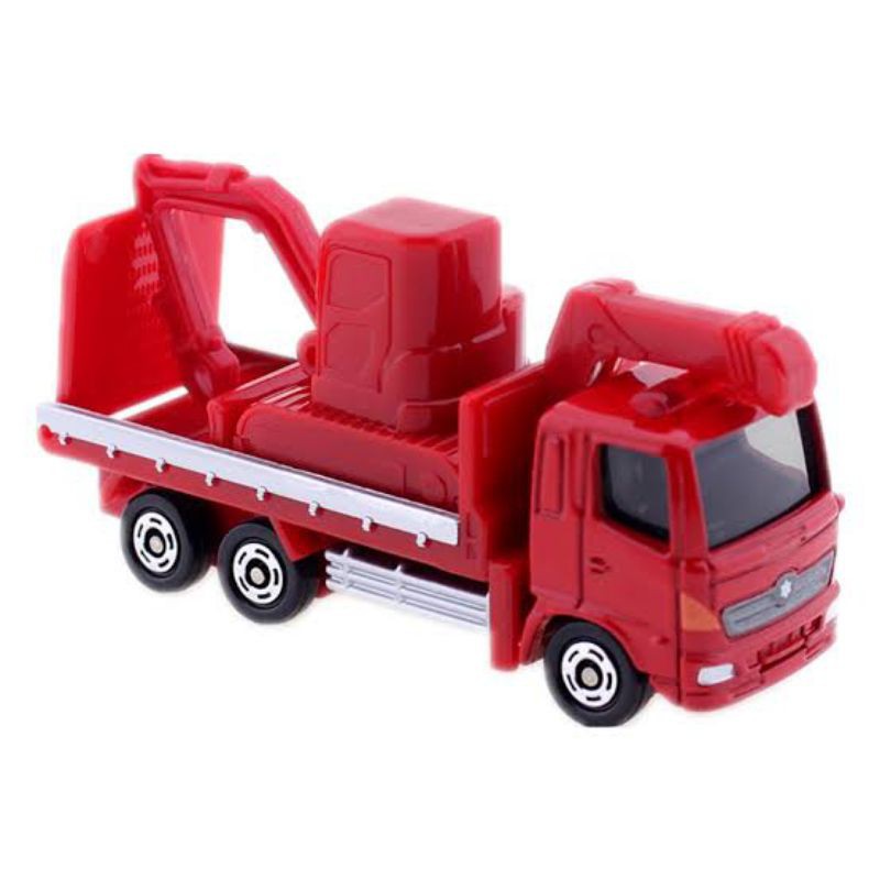 Jual TOMICA HINO RANGER RED HEAVY CONSTRUCTION MACHINERY TRANSPORTER ...