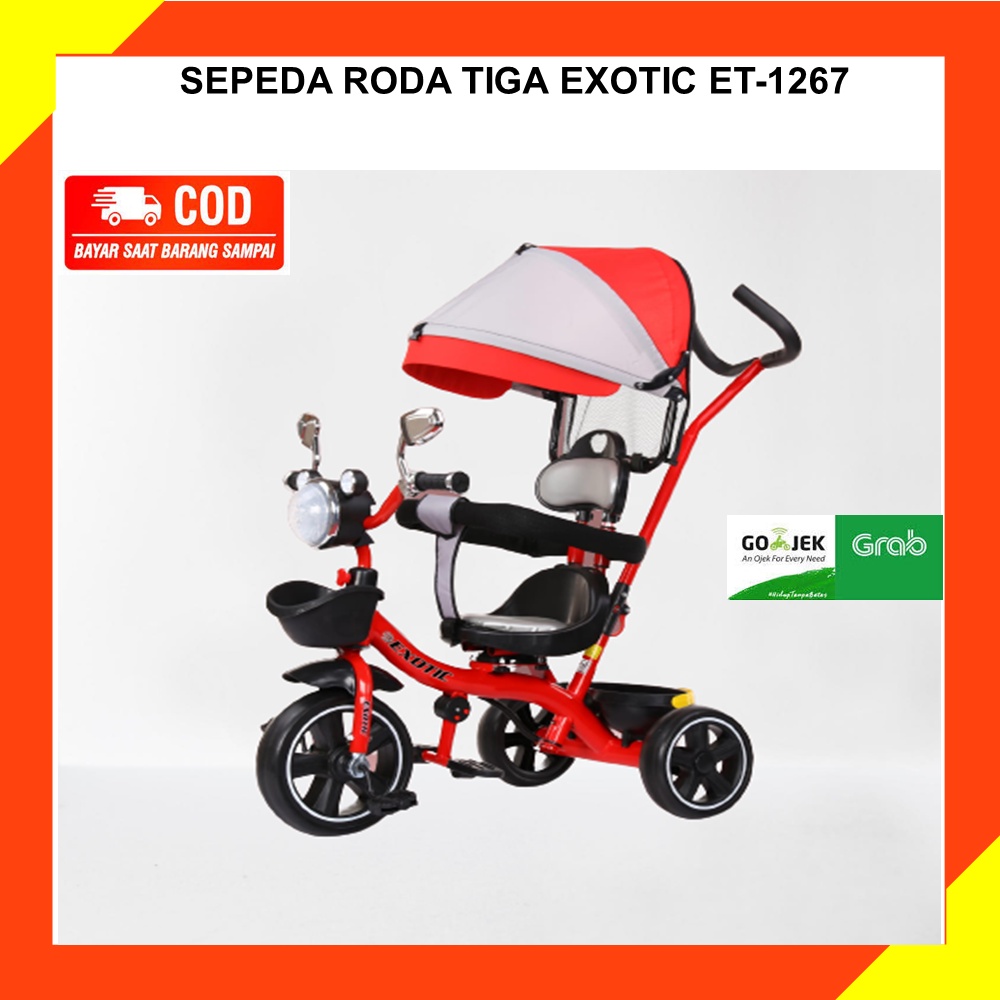 Jual Sepeda Anak Roda Tiga Baby Tricycle Exotic ET-1267, Sepeda Roda 3 ...