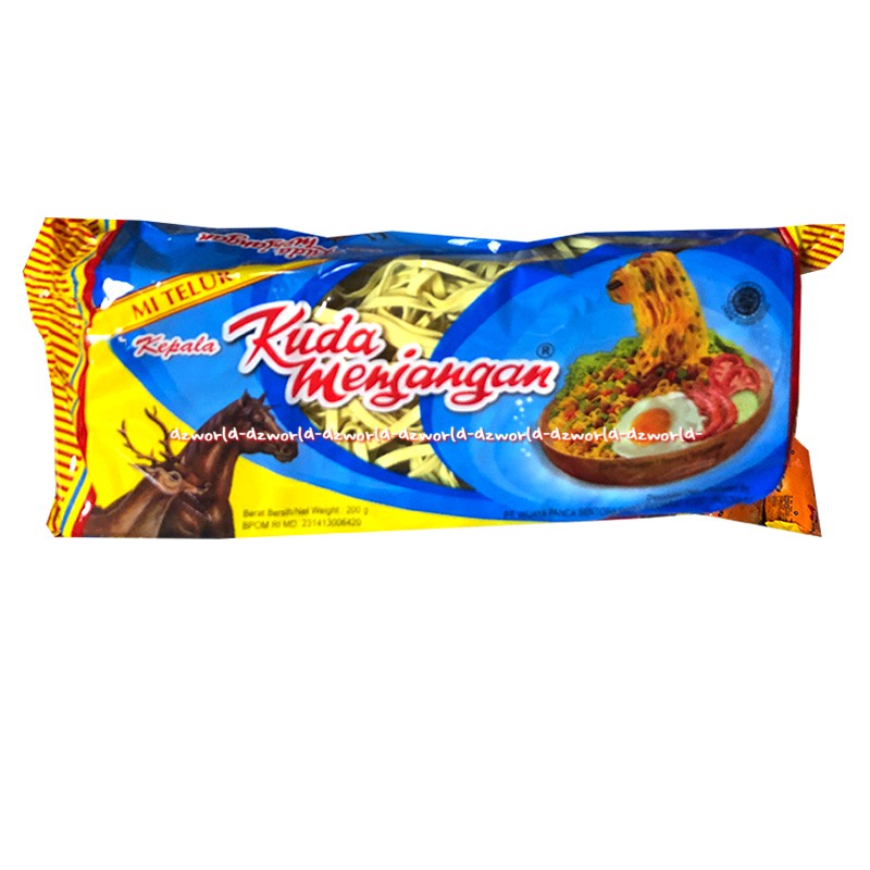 Jual Mi Telur 200gr Kepala Kuda Menjangan 200gram Mie Kuning Telor ...