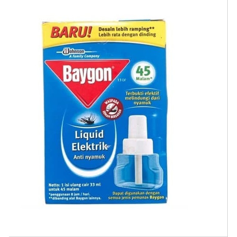 Jual Baygon Electric Liquid / Obat Nyamuk Cair Elektrik Refill 33ml | Shopee Indonesia