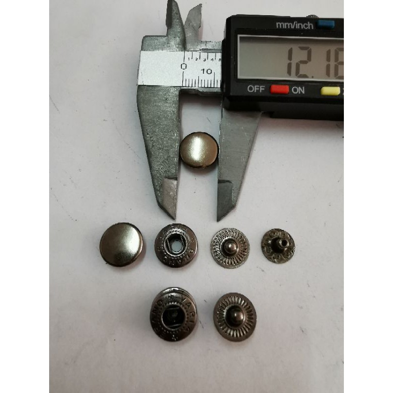 Jual kancing cetet besi 13mm / kancing snap besi 330 blacknikel/5gross ...