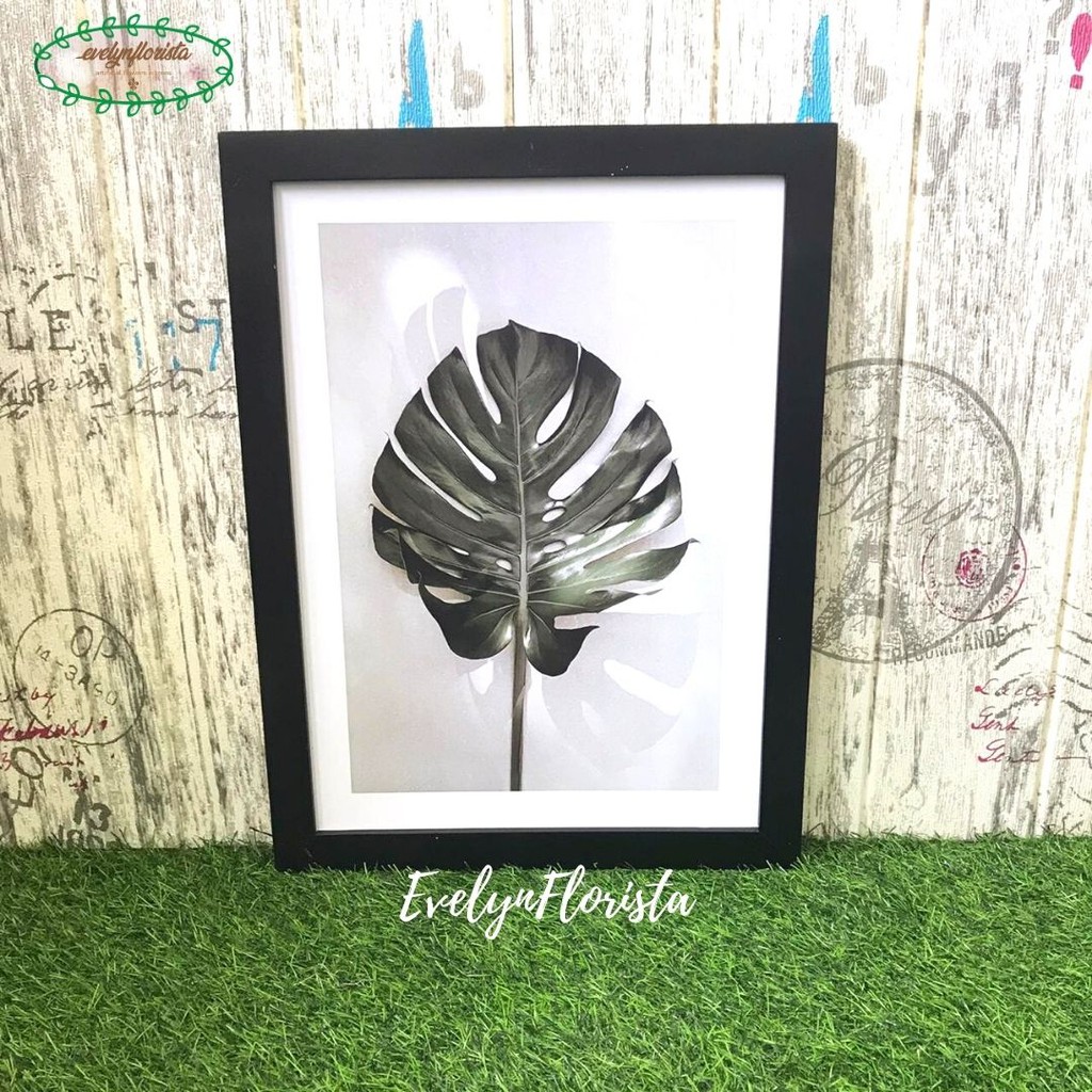 Jual Wall Decor Lukisan Pajangan Hiasan Gambar Tanaman Monstera ...