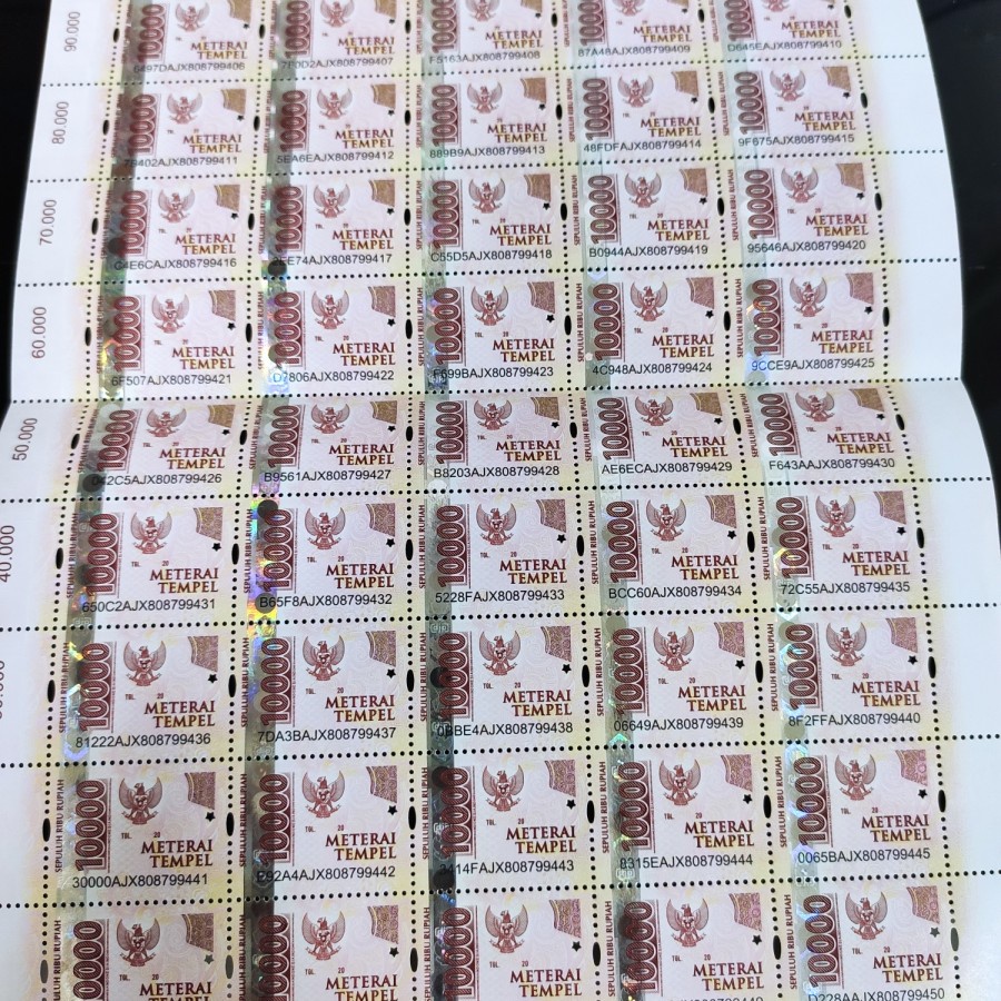 Jual Materai 10000 Rupiah Asli Pos Indonesia | Shopee Indonesia