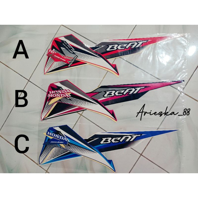 Jual Striping Beat 2018 Idling Stop | Lis Sticker Honda Beat Idling ...