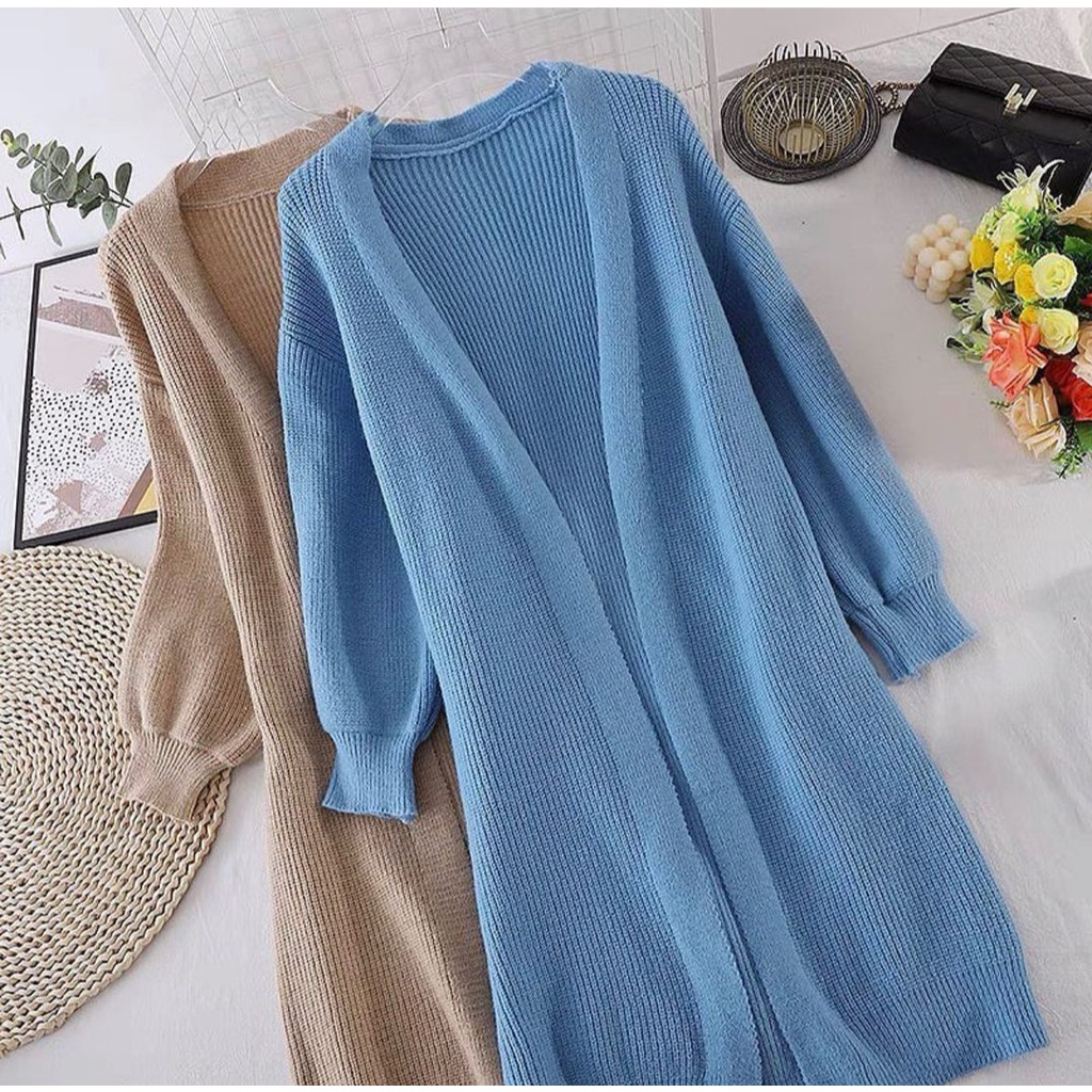 Jual LONG CARDY PREMIUM KARDIGAN RAJUT PANJANG WANITA OVERSIZE CARDIGAN WANITA OUTER WANITA ...