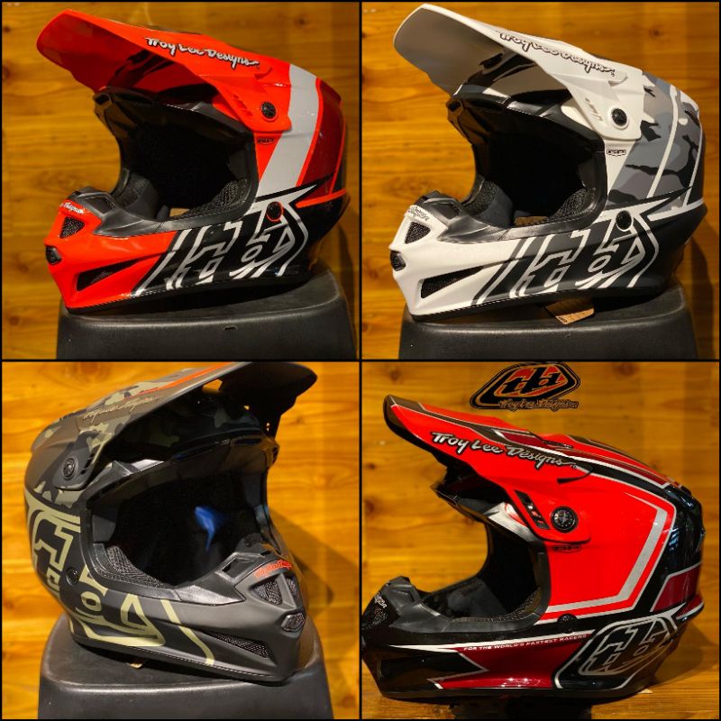 Jual Helm TLD Troy Lee Design GP Series Cross Original | Shopee Indonesia