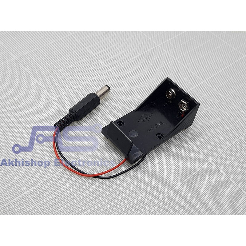 Jual DC 9V Battery Holder to DC Jack Plug For Arduino | Shopee Indonesia