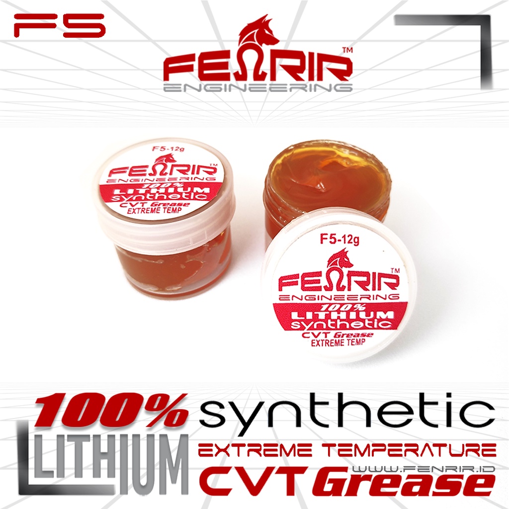 Jual Grease CVT Matic - Gemuk CVT Tahan Panas - Fenrir Original F5 12 ...