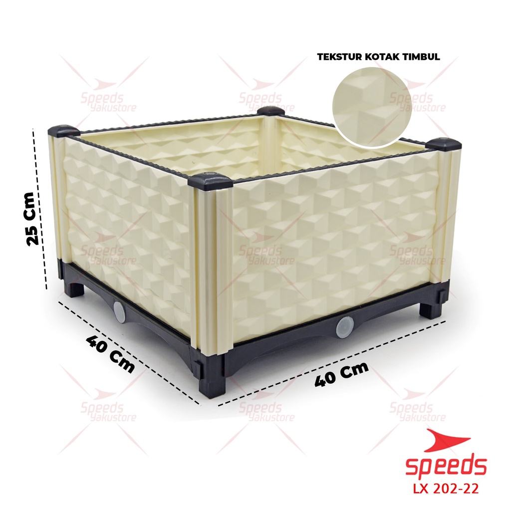 Jual SPEEDS Pot Bunga Planter Box Pot Tanaman Plastik Untuk Tanaman ...