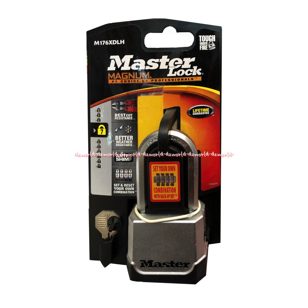 Jual Master Lock Magnum Padlock 51mm Gembok Boron Dengan Angka dan ...