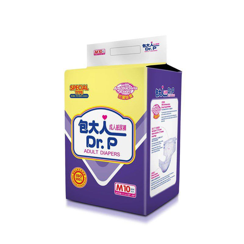 Jual DR.P ADULT DIAPERS M 10 SPECIAL POPOK PEREKAT DEWASA LANSIA ...