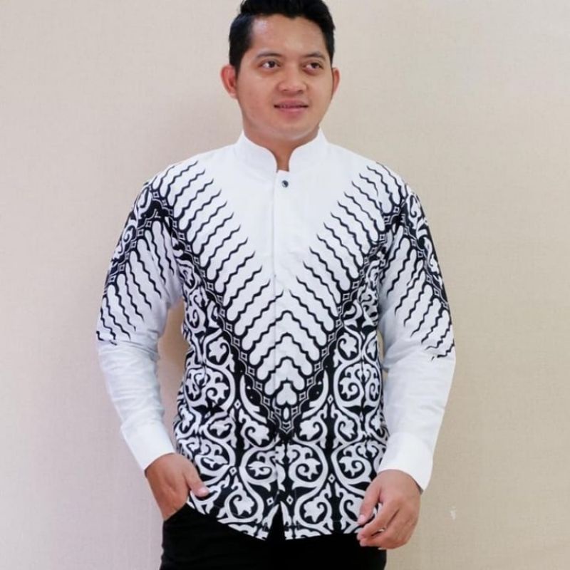 Jual baju Koko batik solo/Koko batik premium | Shopee Indonesia