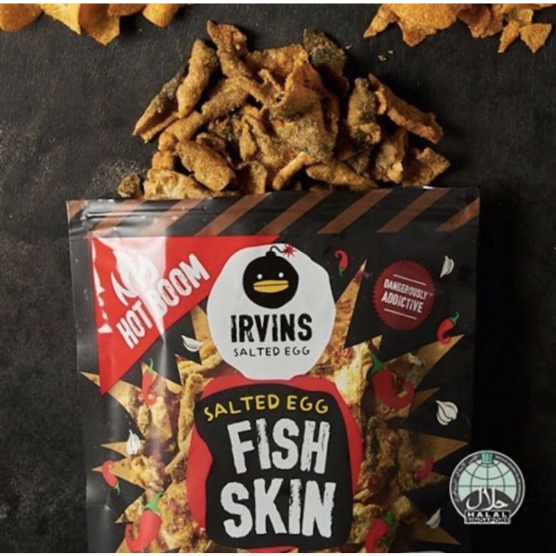 Jual [HOT BOOM] IRVINS Salted Egg Fish Skin Spicy (95 gr) | Shopee ...