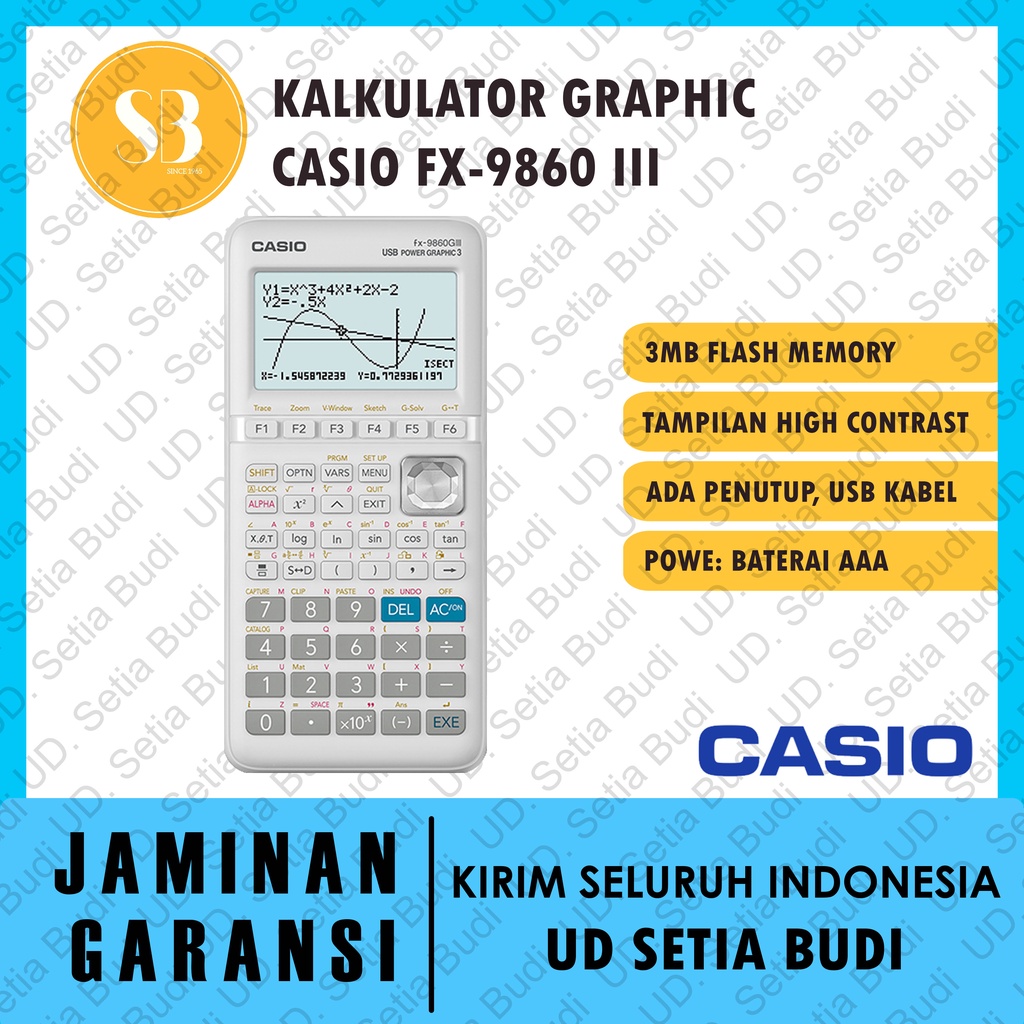Jual Kalkulator Graphic / Scientific Ilmiah Casio FX-9860 GIII | Shopee ...