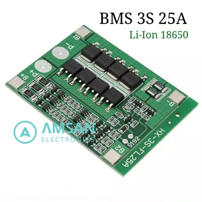 Jual BMS 3S 25A W. Balance Baterai 18650 12V 12.6V Lithium Li-Ion Battery | Shopee Indonesia