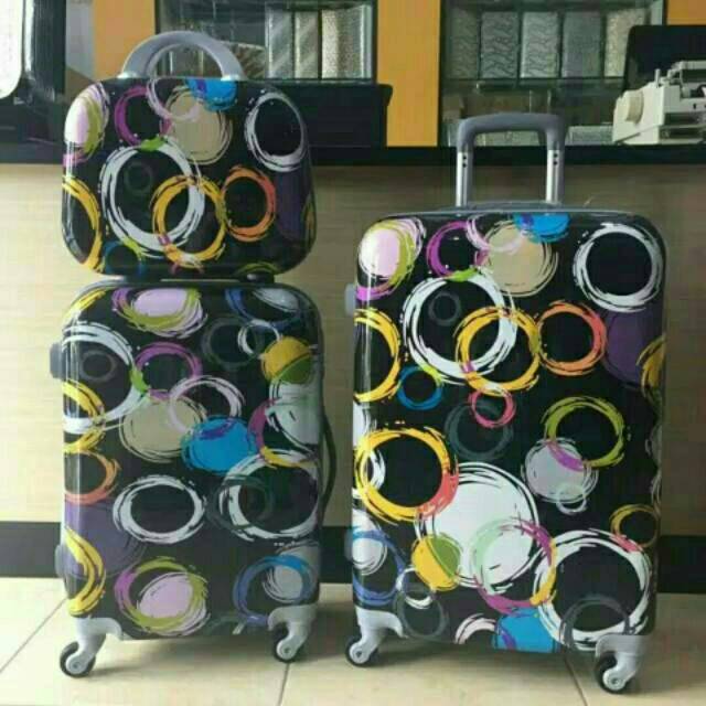 Jual Koper travel set 3 in 1 motif bunga | Shopee Indonesia