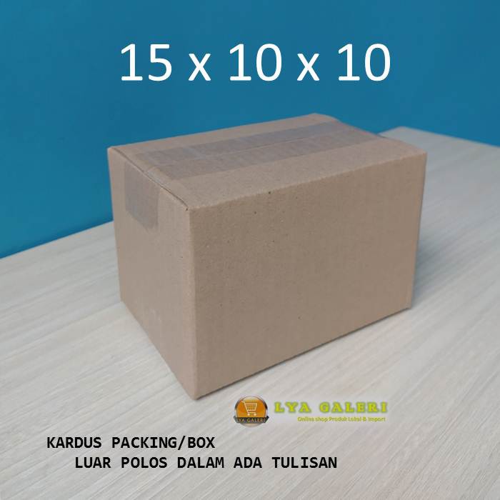 Jual Karton Box Kardus Packing Uk.15x10x10 cm Luar Polos Dalam Ada ...