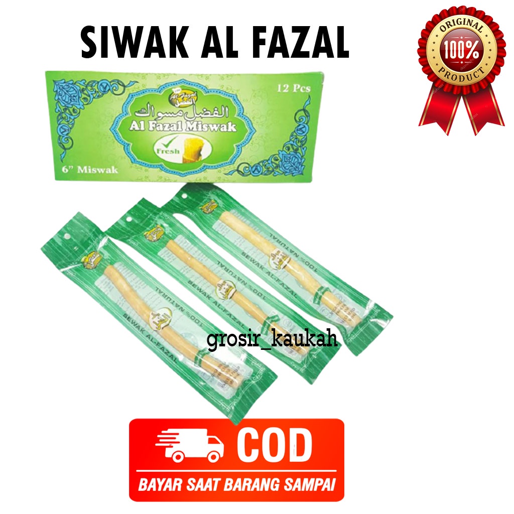 Jual SIWAK KAYU MISWAK ALFAZAL / AS SUNNAH 1 LUSIN = 12 Pcs | Shopee ...