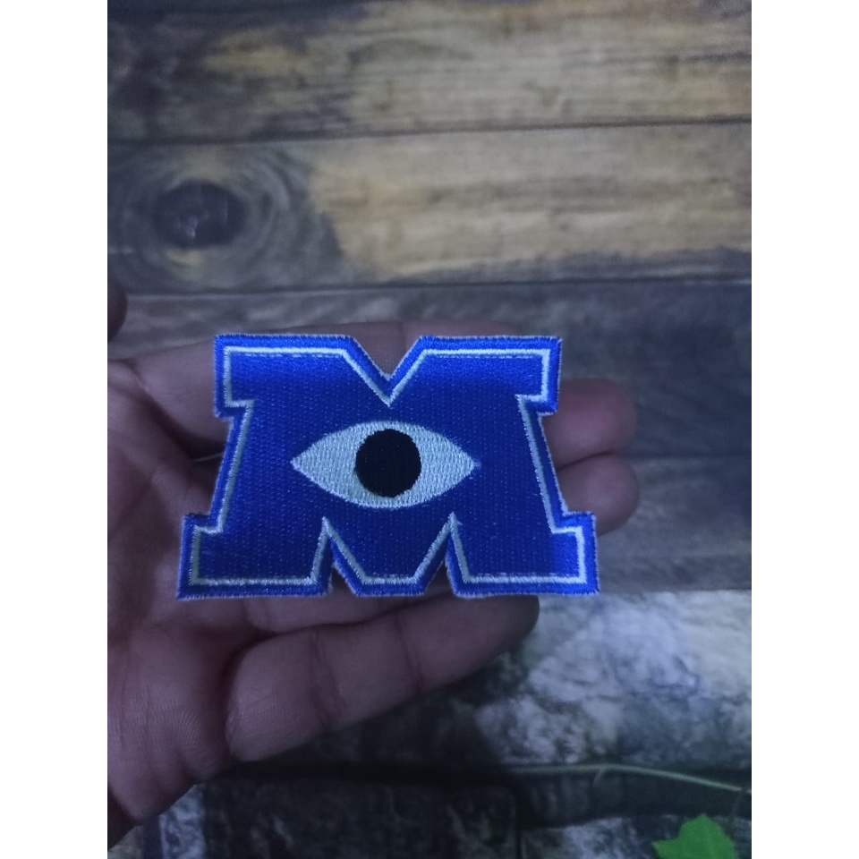 Jual Emblem Patch Bordir Monsters University Uk 7.5x4.8 Cm | Shopee ...